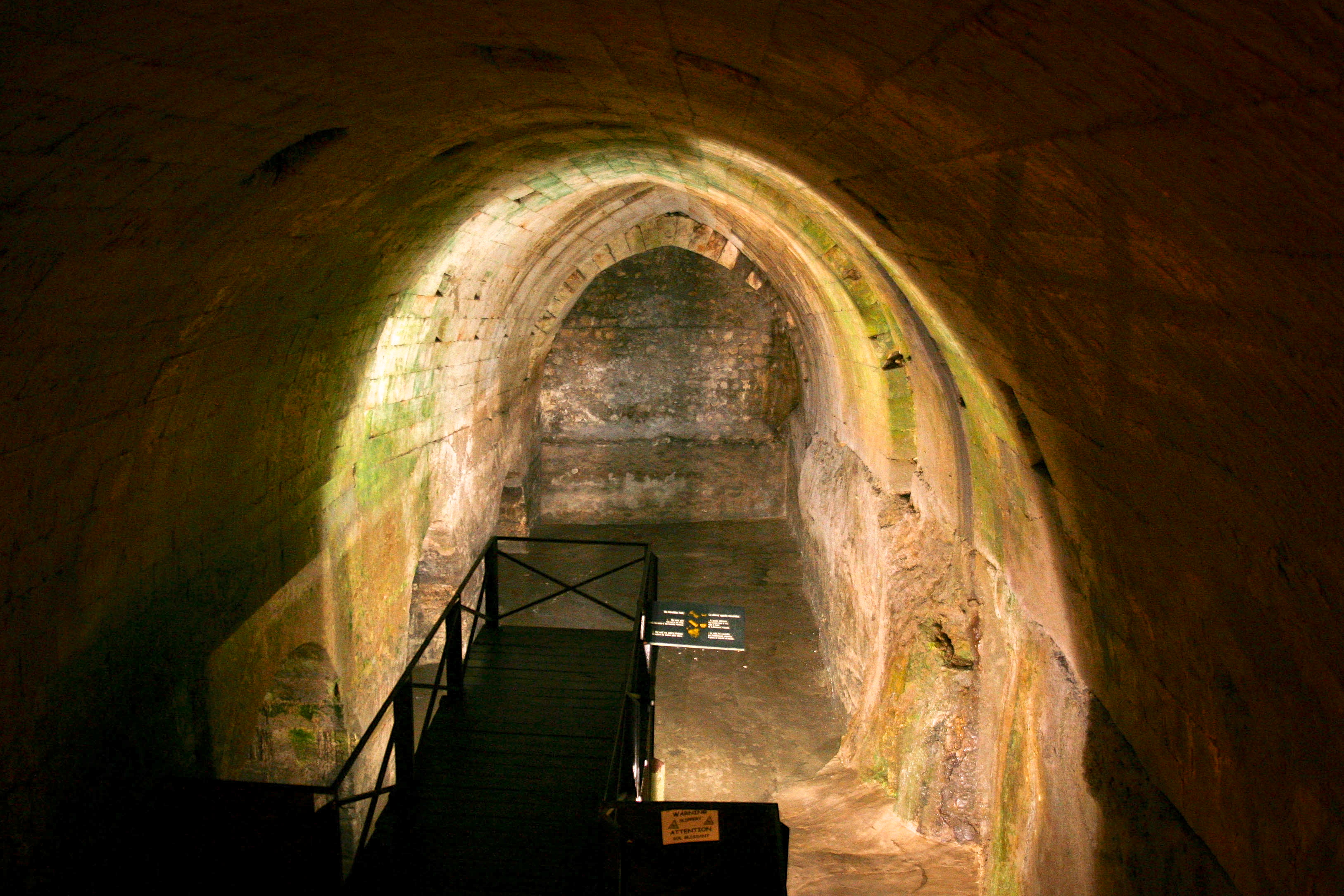 The cistern known as the Struthion Pool under the Ecce Homo convent ...
